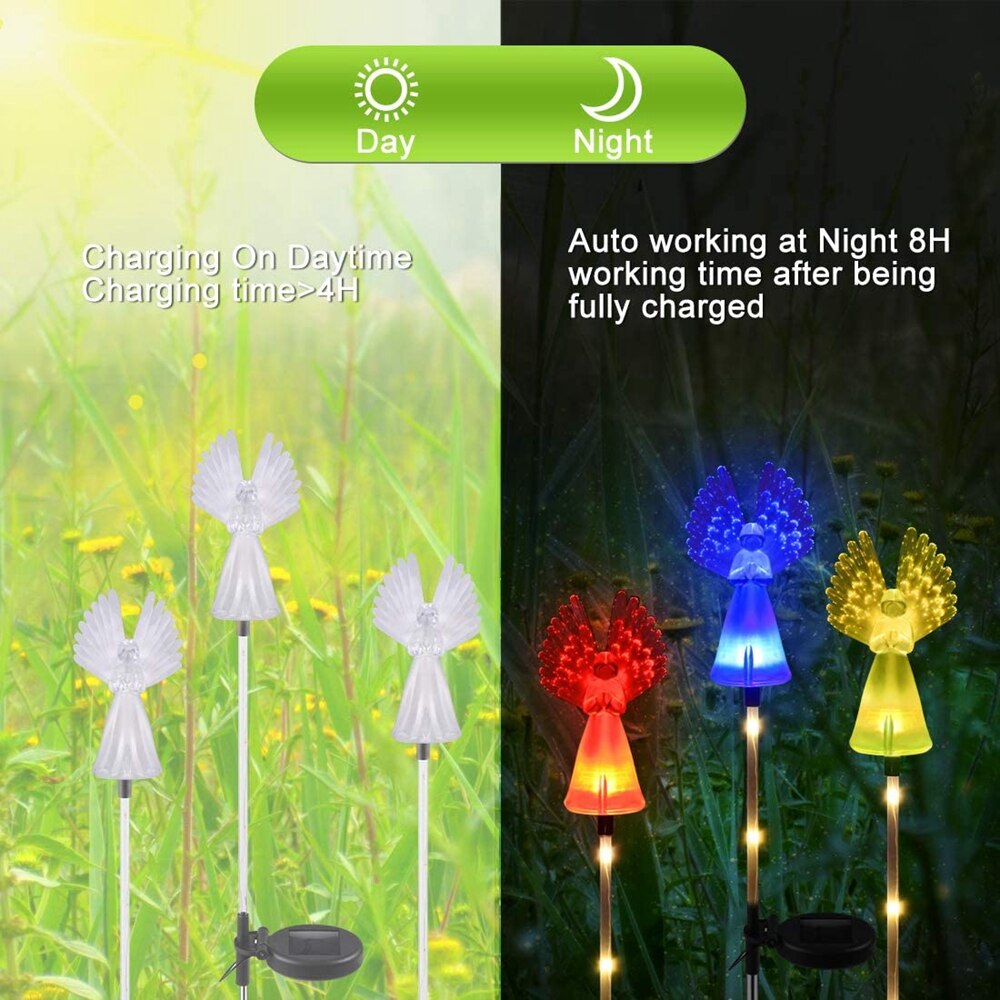 2 Pack Angel Solar Light Outdoor Solar Garden Stak... – Vicedeal 2 Pack Angel Solar Light Outdoor Solar Garden Stak... – Vicedeal