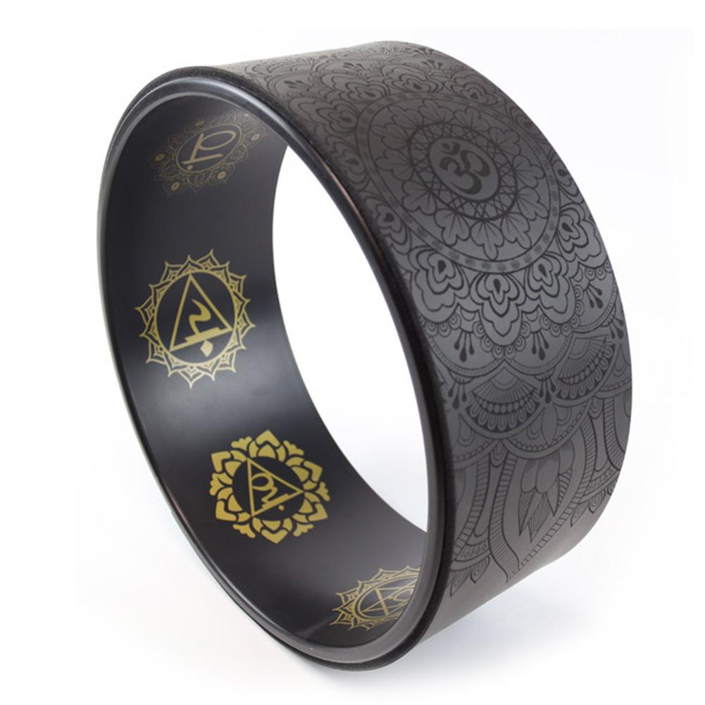 13X5 Zoll Yoga Kreis Kork Yoga Rad Helle Schwarz D... – Vicedeal