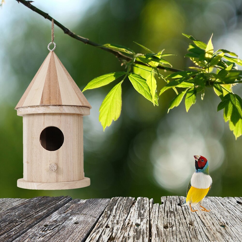 DIY Bird Nest Wooden House Nest Bird Breeding Box ... – Grandado