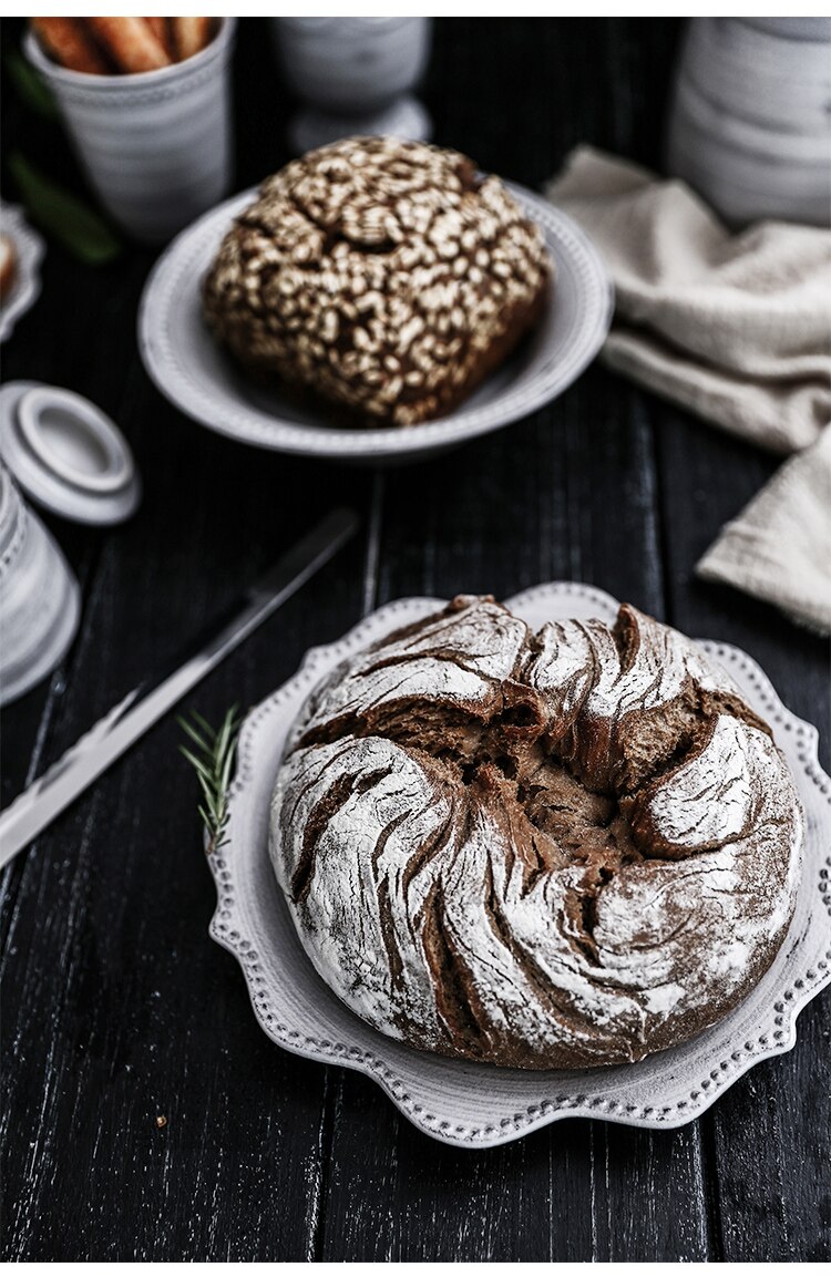 6.25inch Nordic retro embossed dish plate breakfas... – Vicedeal