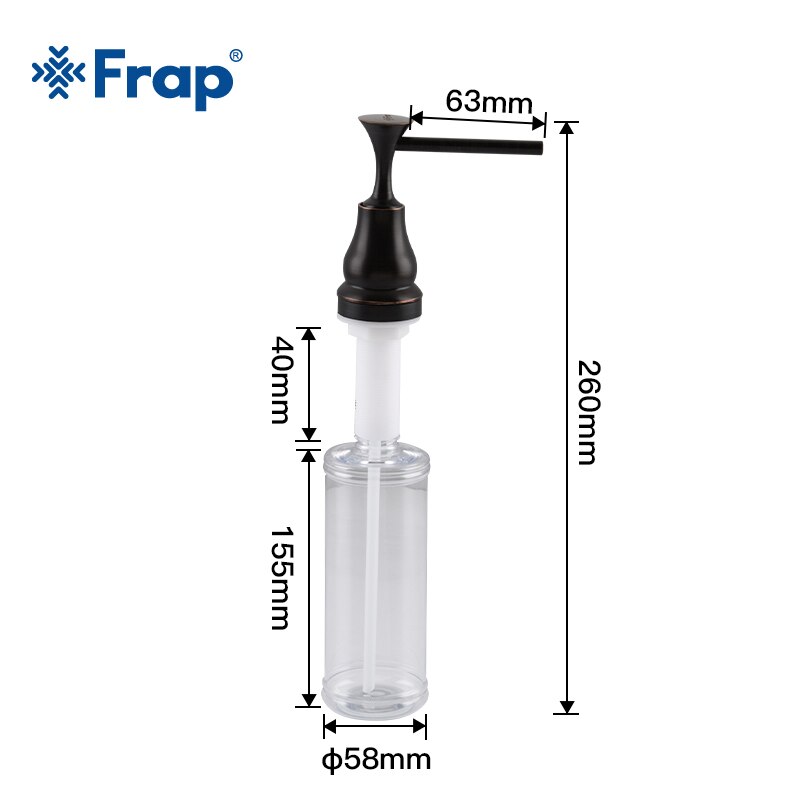 FRAP Liquid Soap Dispenser Brass Deck Mounted Kitc... – Grandado