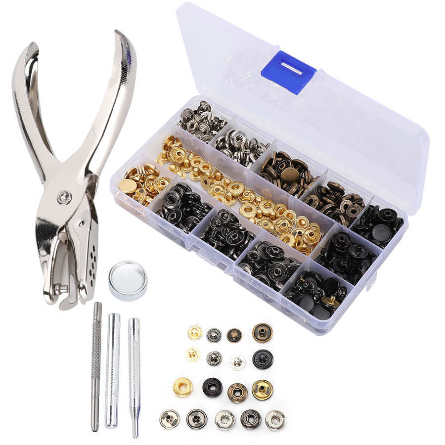 Apparel Garment Rivets 120 Set Snap Fastener Kit L... – Vicedeal