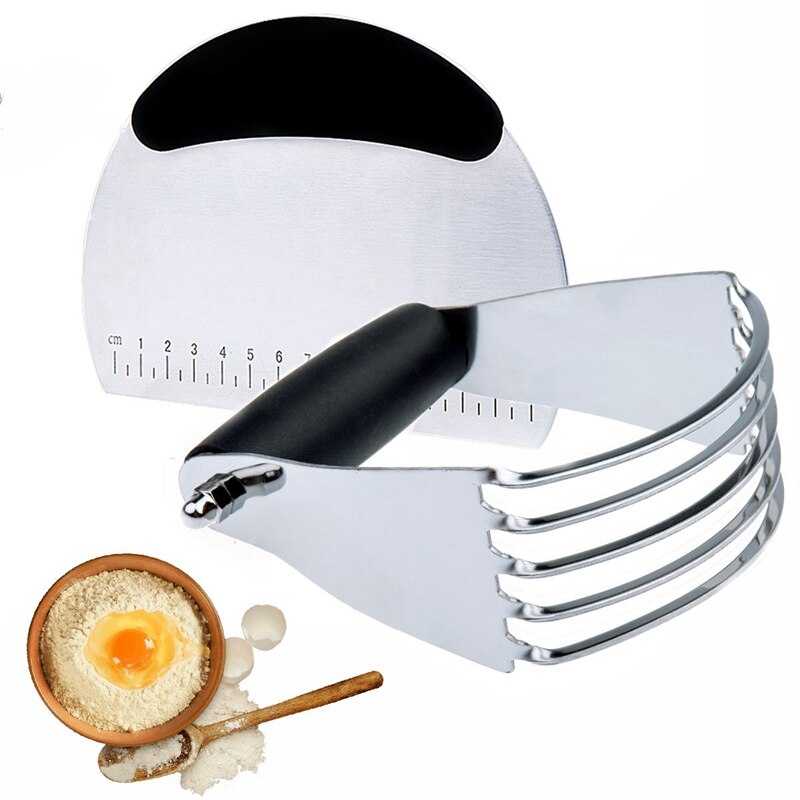 -Pastry Cutter & Dough Scraper Set,Stainless Steel... – Grandado