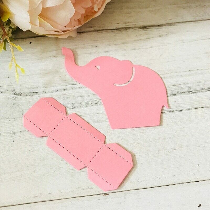 Elephant Box Metal Embossing Die Cute Elephant Ani... – Vicedeal