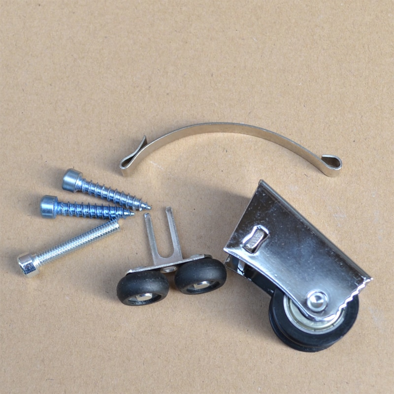 muted pulley Wardrobe double row Concave wheel fur... – Grandado