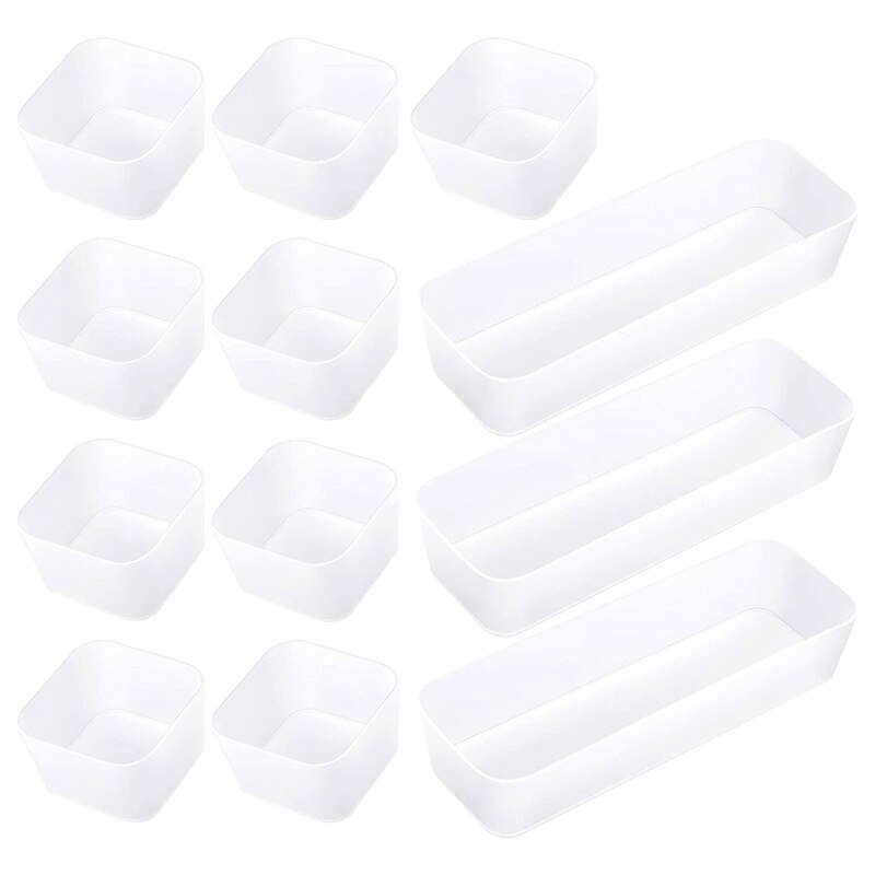 12 Desktop Drawer Storage Box Trays Multifunctiona... – Vicedeal