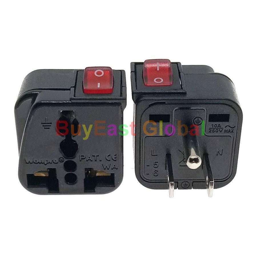 (Pack 3) USA Canada Thailand Electrical Plug Adapt... – Grandado