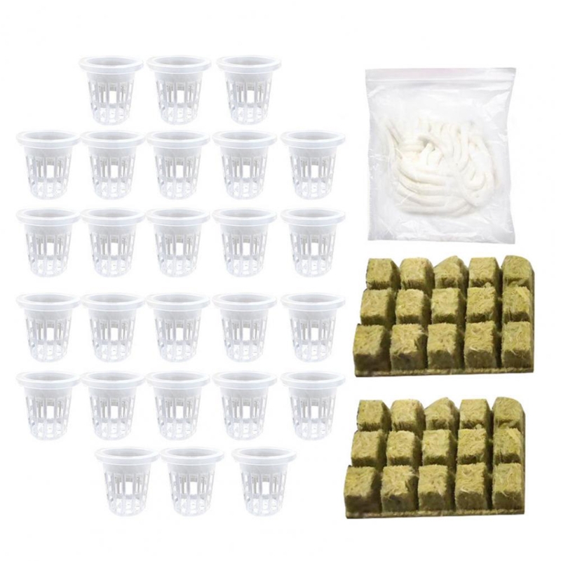 Hydroponic Colonization Mesh Pot Net Cup Basket Ae... – Grandado