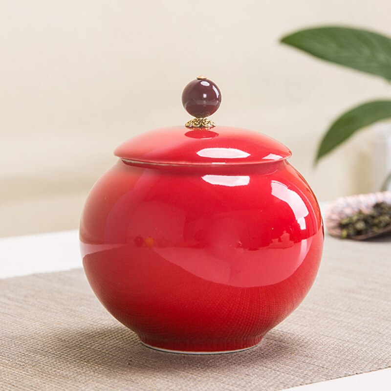 Pet urn Cat urn Chinese-style round porcelain pot ... – Grandado