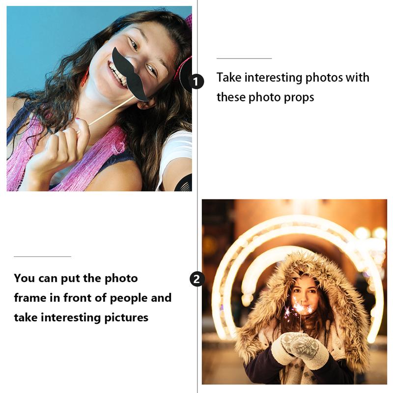 Year Party Photo Props Handheld Photo Frame Party ... – Grandado