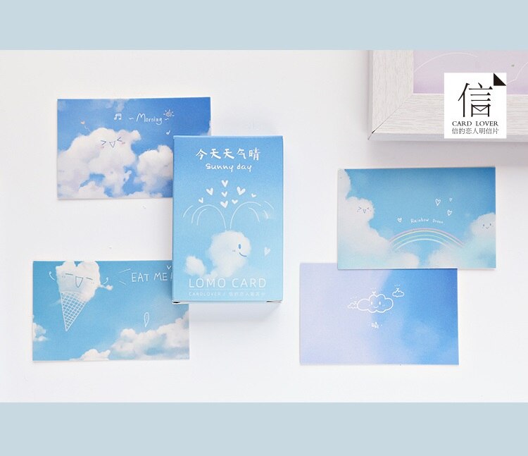 28 Sheets/Set Sunny Day Series Lomo Card Cartoon C... – Grandado