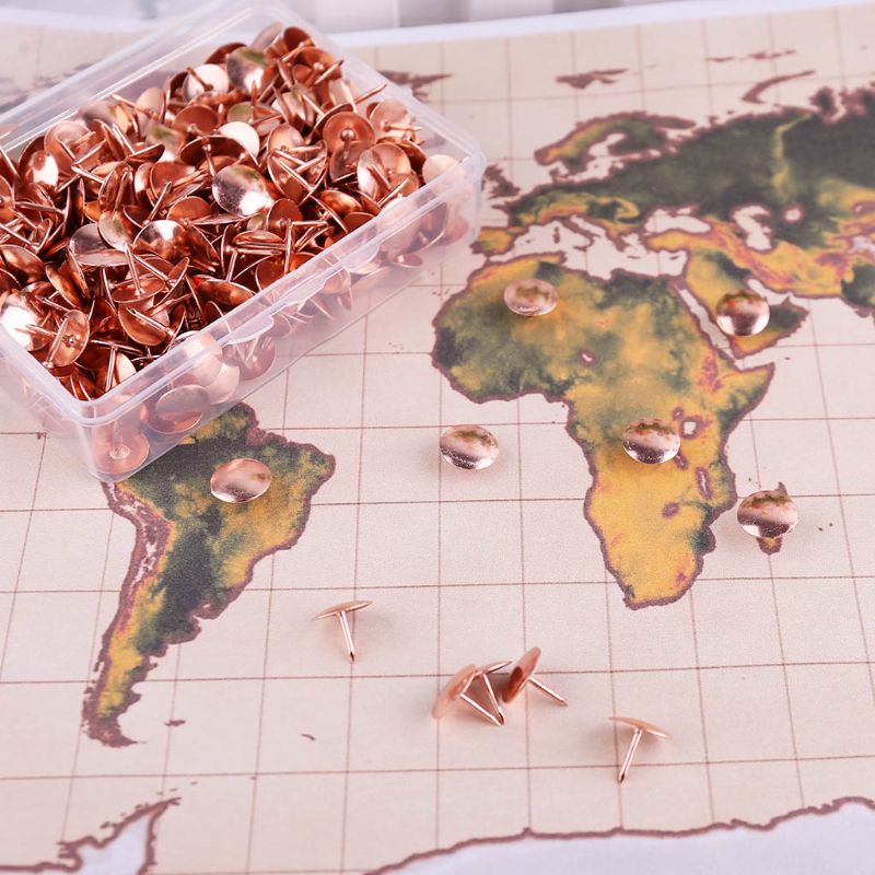 400pcs Metal Thumbtack Drawing Pins Pushpin Cork B... – Grandado