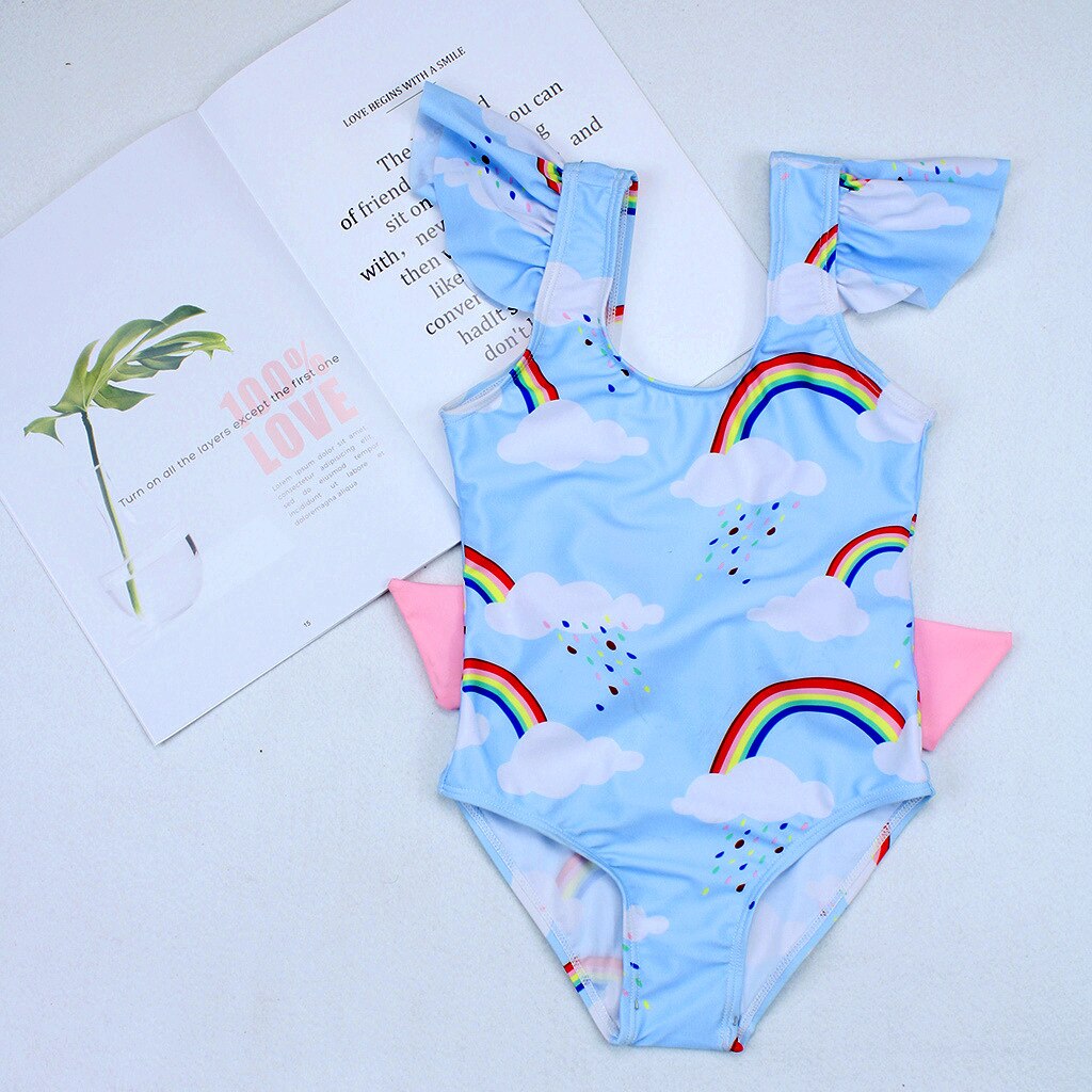 Newest Little Girls Swimsuits Kids Summer Ruffle S... – Vicedeal