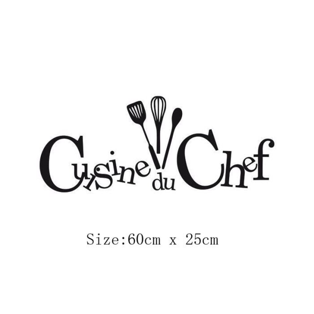 Wall Stickers Cuisine Cook Kitchen Drawing Dinning... – Grandado