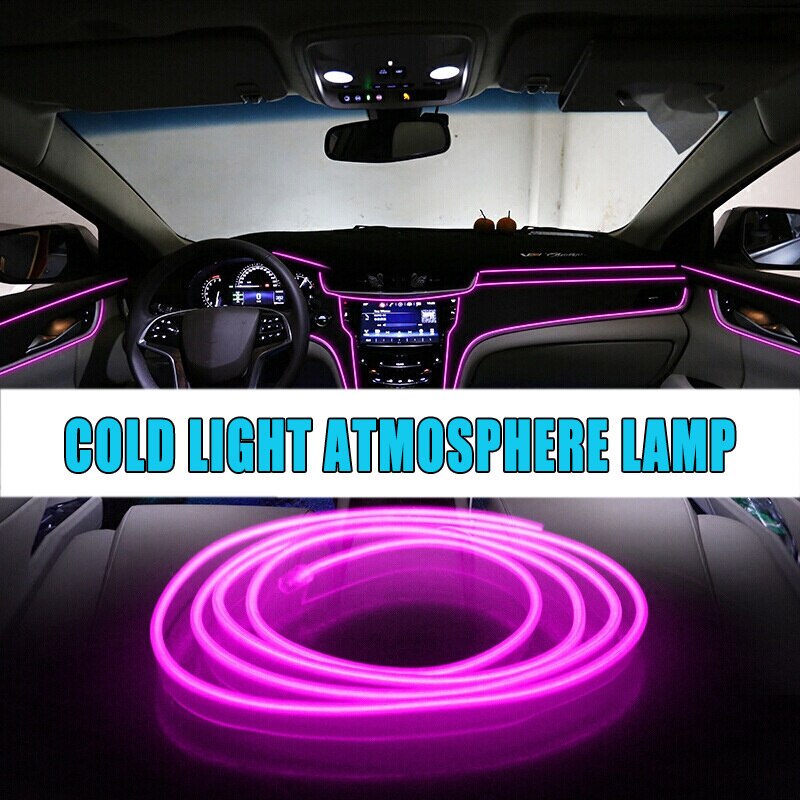 LED Auto Licht 5m Auto Interieur Mouldings DIY Aut... – Grandado