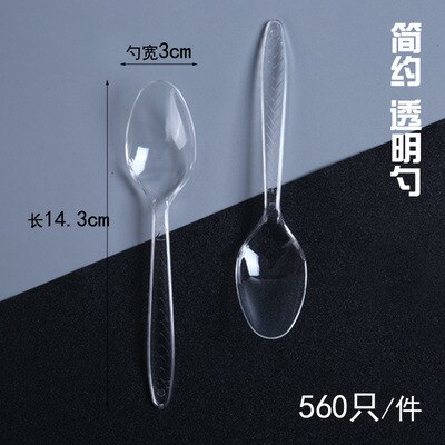 100Pcs Plastic Spoons Dessert Cake Jelly Pudding I... – Grandado