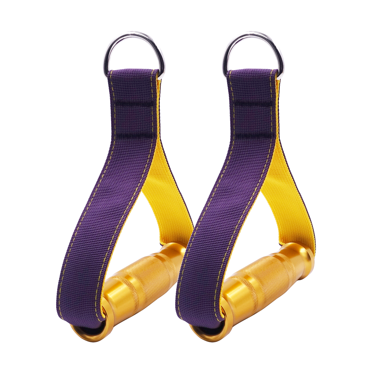 Heavy Duty Double Webbing Workout Metal Gym Handle... – Grandado