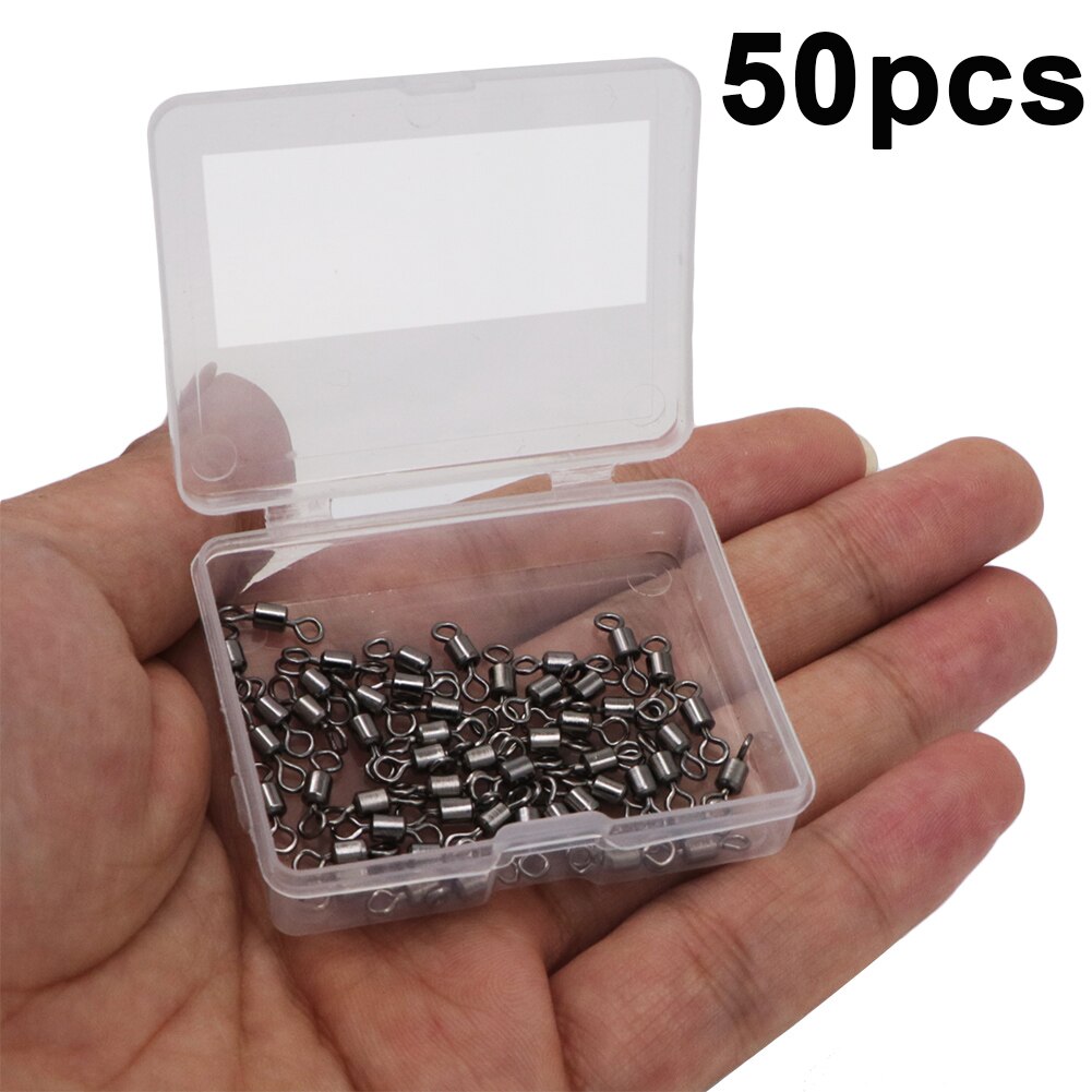 50-100pcs/box Fishing Swivel Sizes Solid Connector... – Grandado