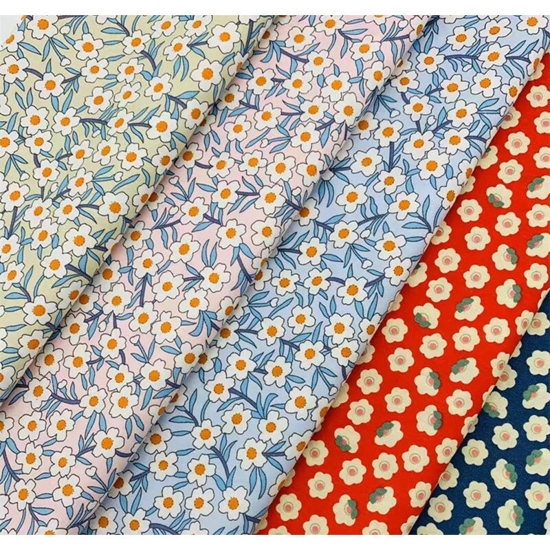 Tela de algodón estampada para costura, telas acol... – Grandado