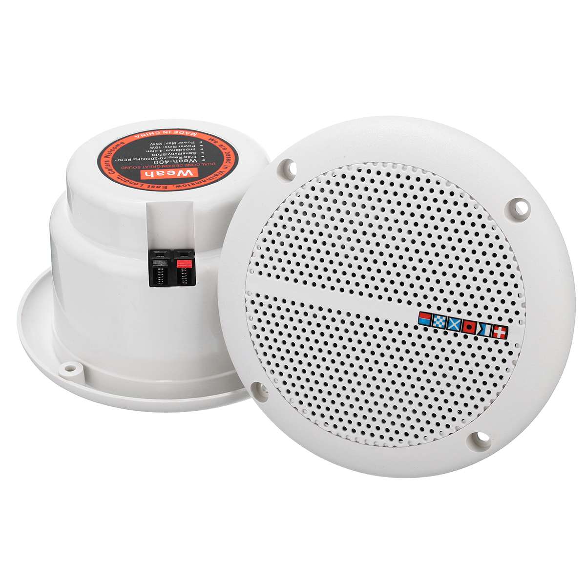 1 Paar 6.5 Inch Speaker Luidsprekers Waterdichte M... – Vicedeal