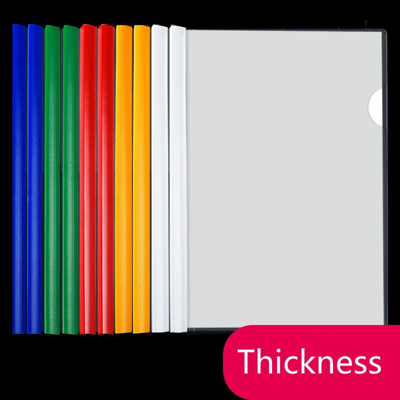 PP Thickened A4 Report Cover & Spine Bar Trans... – Grandado