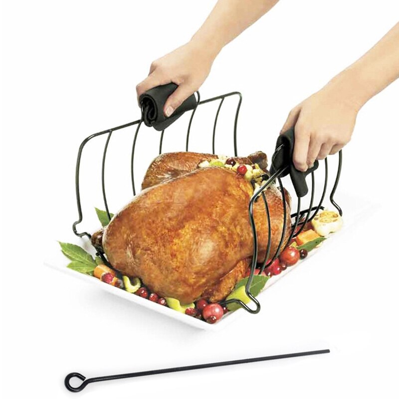 Home Restaurant Rib Rack Stand Non Stick Outdoor G... – Vicedeal
