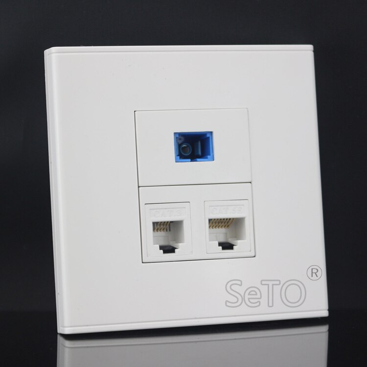 SeTo 86 Type RJ45 Cat5e Network Lan + SC + RJ11 Ca... – Grandado