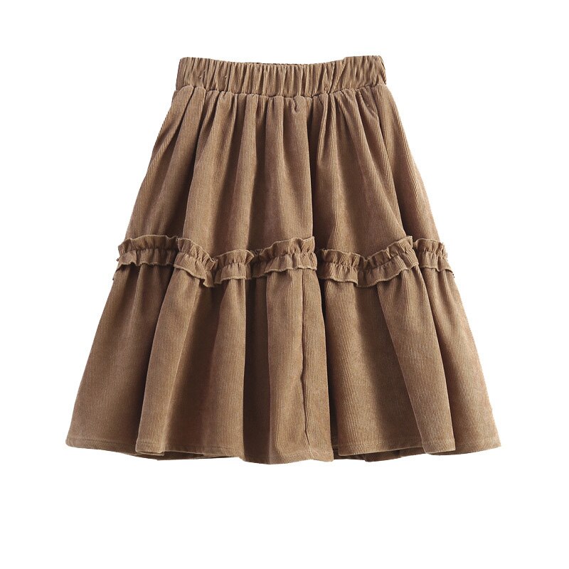 4 Tot 16 Jaar Corduroy Ruches Herfst Winter Rokken... – Grandado