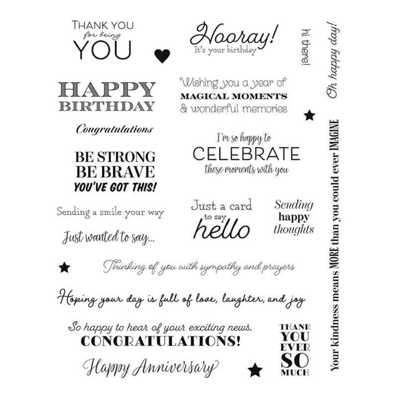 Many Messages Stamp and Coordinating Messages Die ... – Grandado