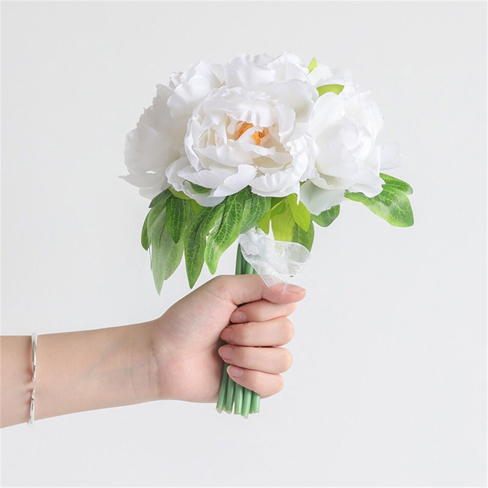 5 Heads Holding Artificial Flowers Wedding Photogr... – Grandado
