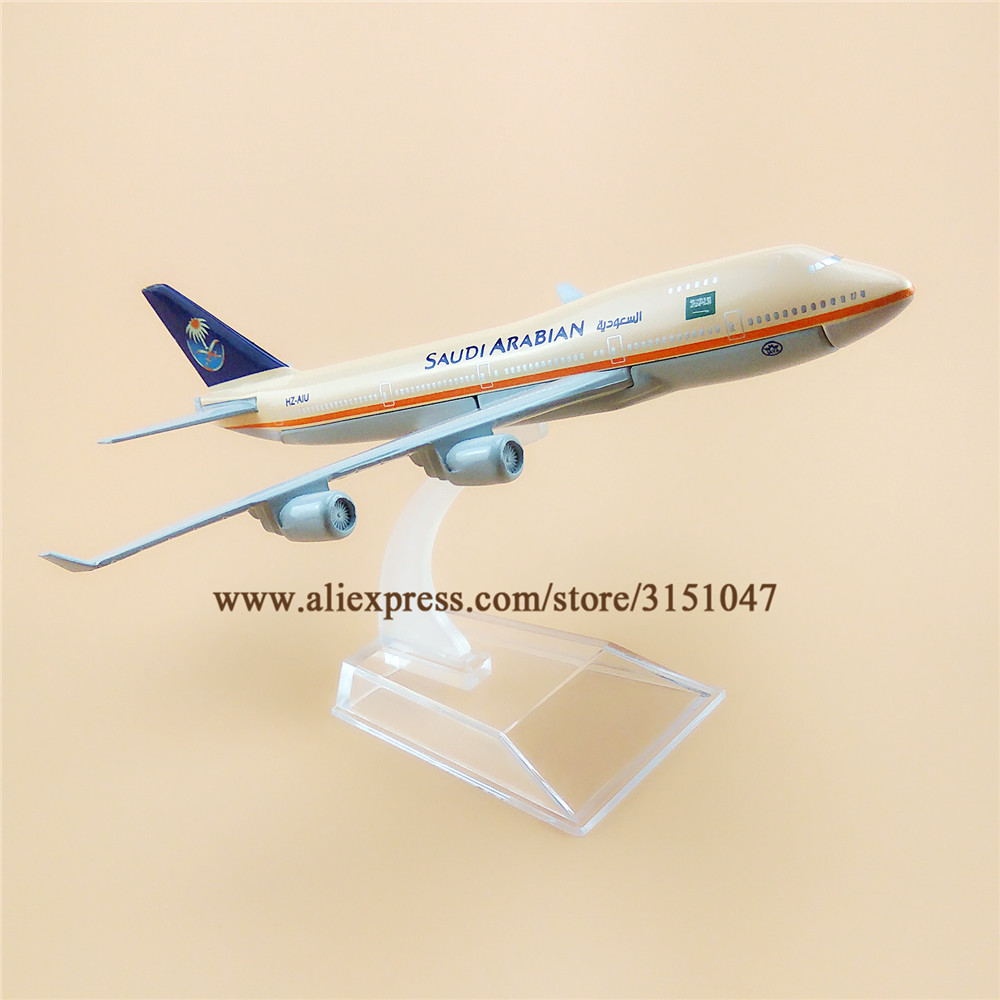 Alloy Metal Air Saudi Arabian B747 Airlines Airpla... – Grandado