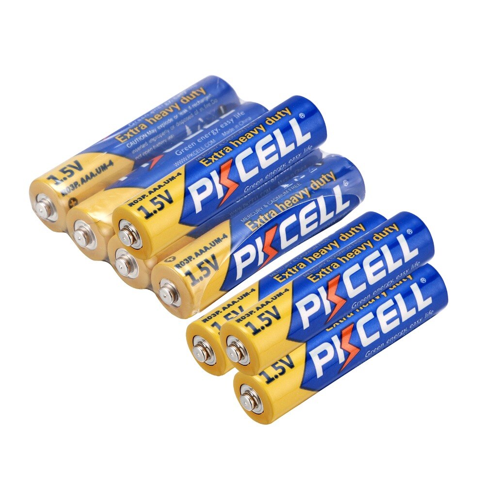 Pkcell 8Pieces 3A 1.5V AAA Battery 45min Carbon Zi... – Grandado