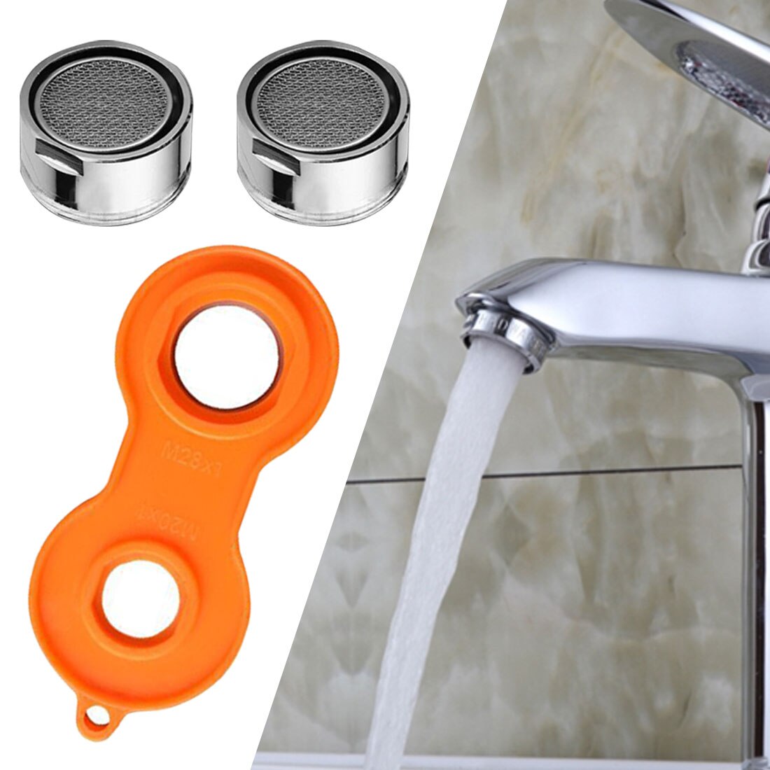 Faucet Tap Nozzle Aerator 22mm/24mm Water Tap Key ... – Vicedeal