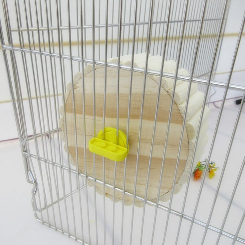 Wooden Quiet Running Spinner Hamster Wheel Chew Ex... – Grandado