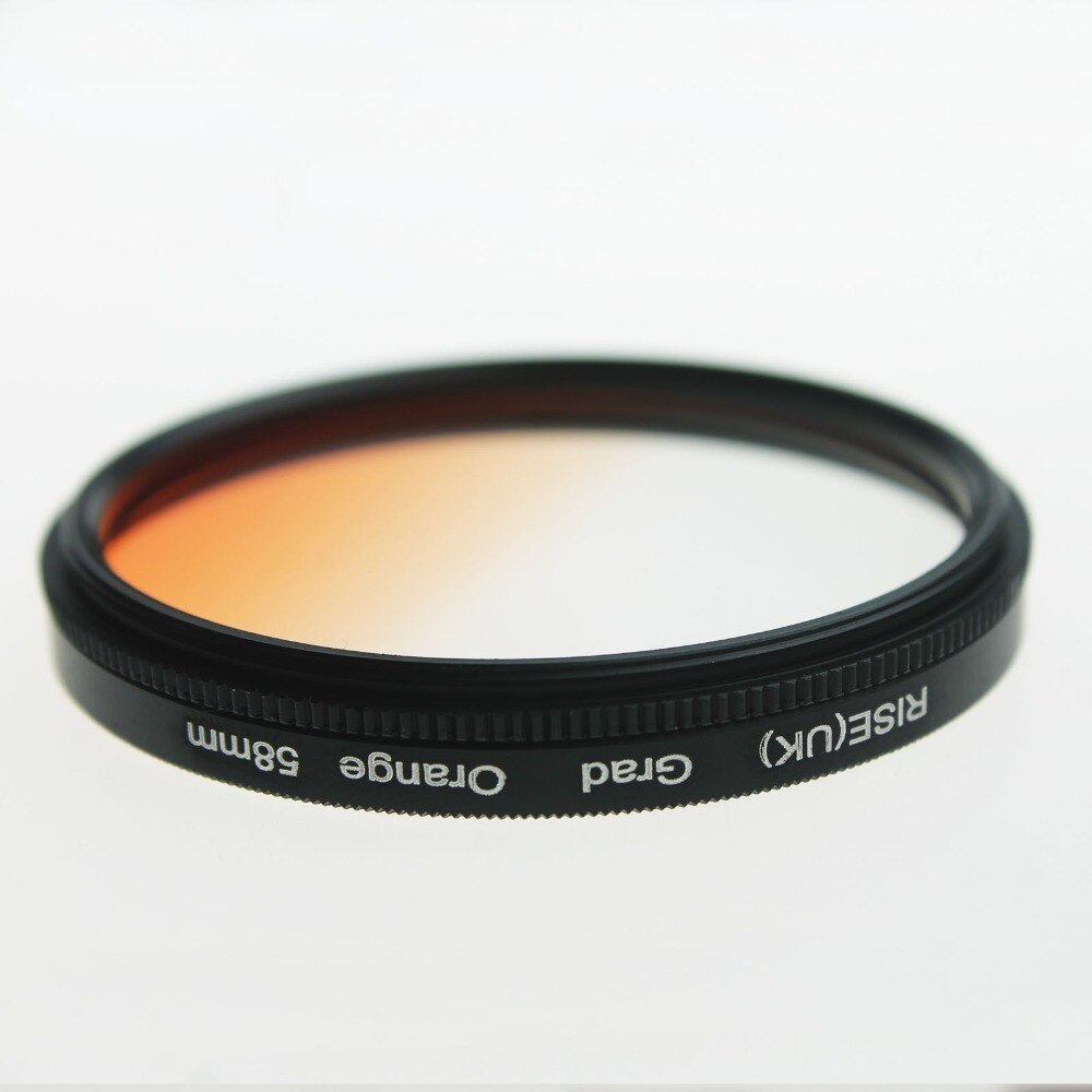 58mm Rotating Grad Graduated Orange Color Lens Fil... – Grandado