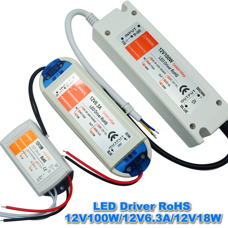 1pcs 12V 6.3A 72W Power Supply AC/DC Led Driver Ad... – Vicedeal