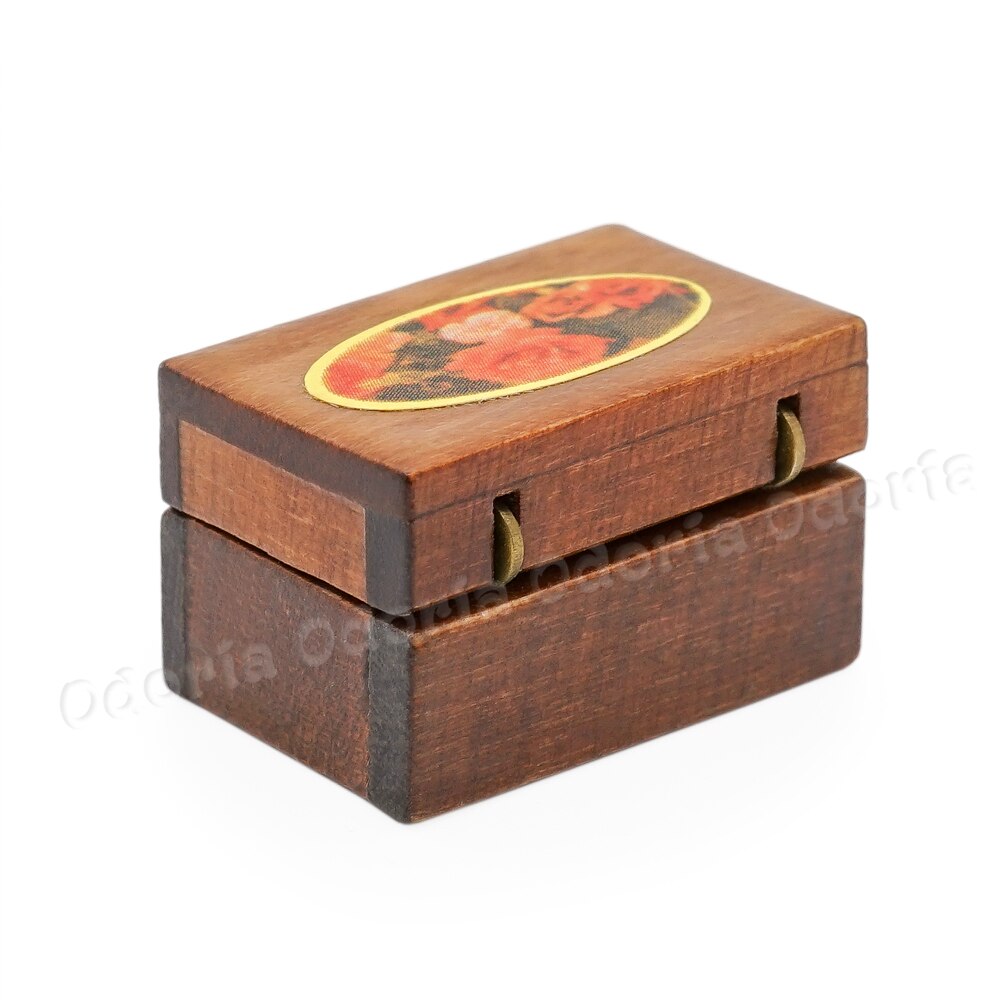 Odoria 1:12 Miniature Wooden Jewelry Box Mini Ches... – Grandado
