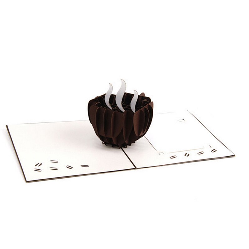 3D Pop Up Coffee Greeting Cards Christmas Birthday... – Grandado