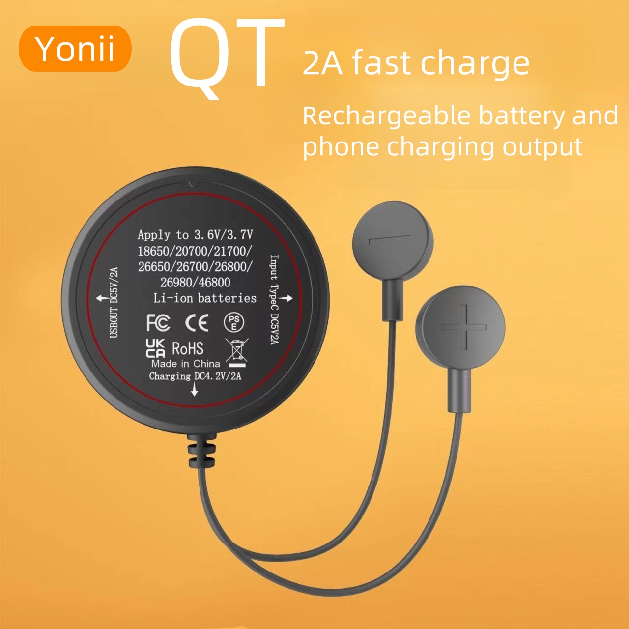 Magnetic Li-ion battery Charger for 18650/20700/21... – Grandado