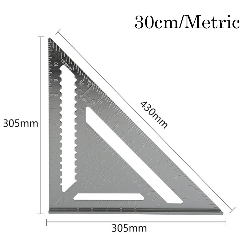 30cm Silver Aluminum Alloy Speed Square Roofing An... – Grandado