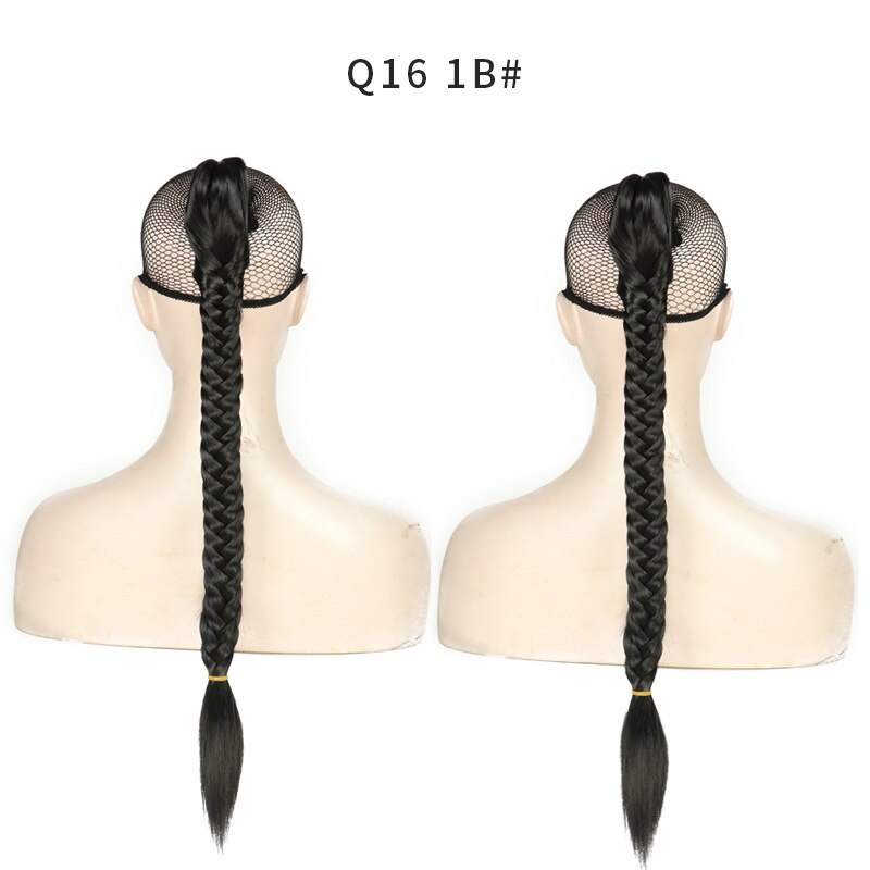 Long Fishtail Braid Ponytail Synthetic Extension C... – Vicedeal