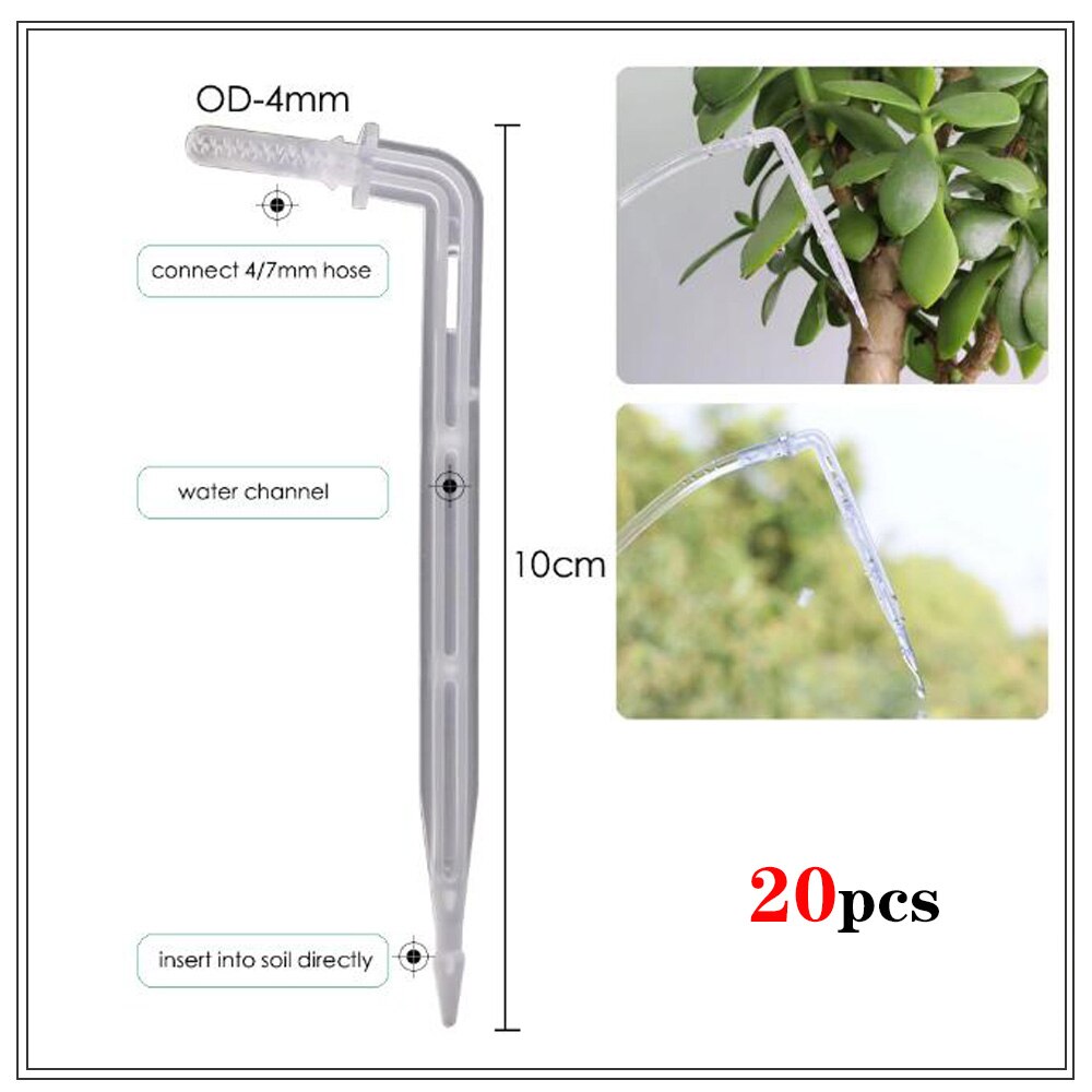 1/4 "Transparante Gebogen Pijl Druppelaar Plant Wo... – Vicedeal