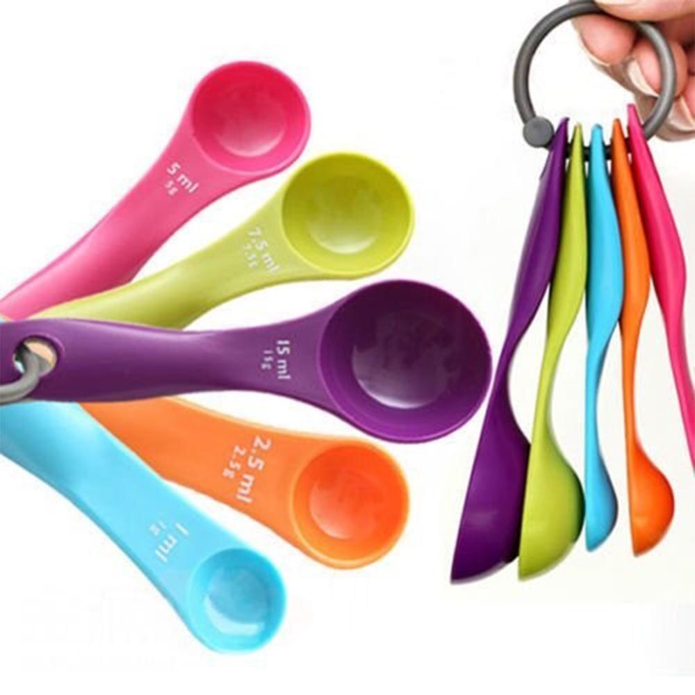 5 X Plastic Measuring Spoon Set Simple Kitchen Bak... – Grandado