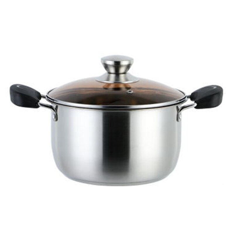 Rustfrit stål gryde dobbeltbund suppe gryde ikke-madlavning multi ...