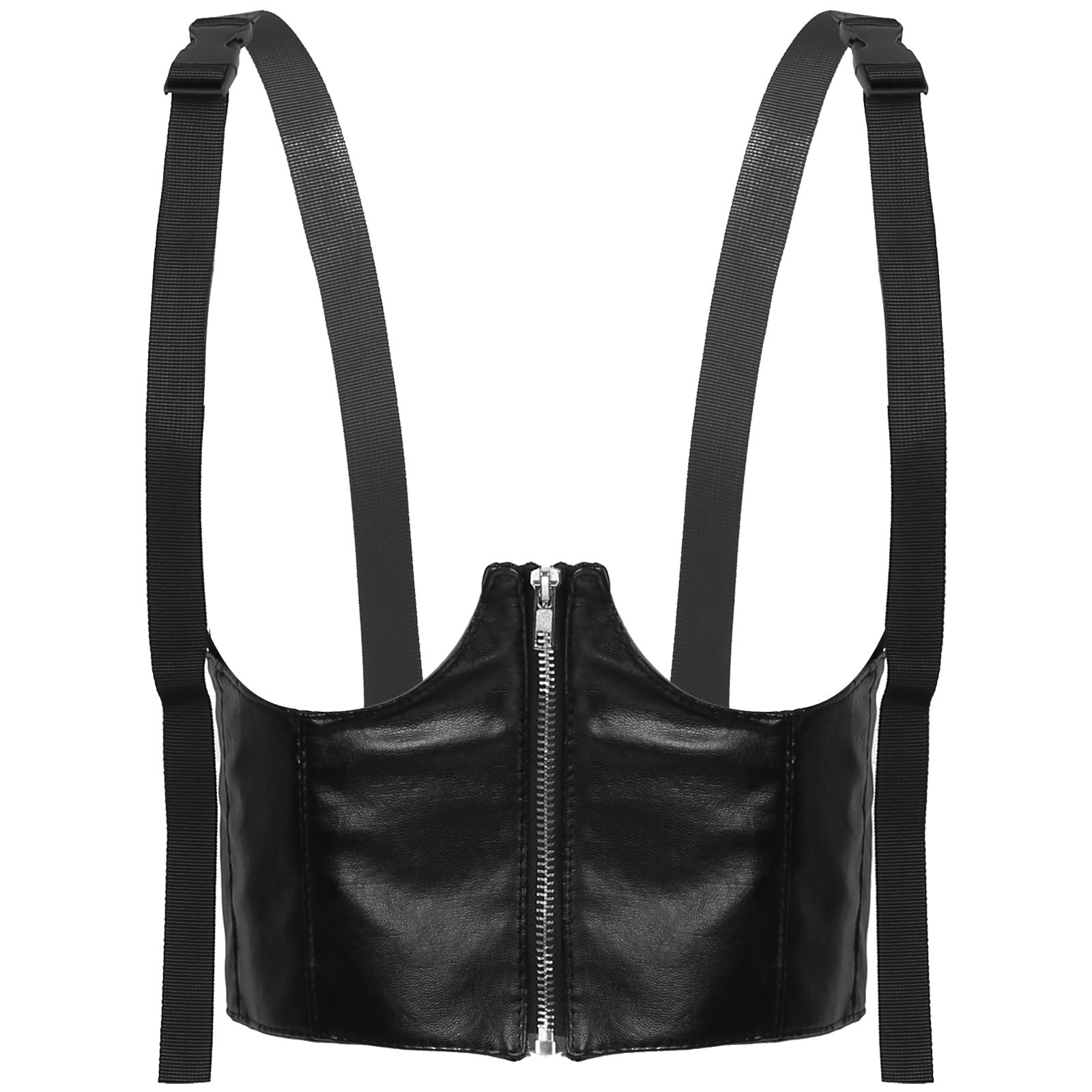 Black Zipper Up Corset Bandage Womens Waist Belts ... – Vicedeal