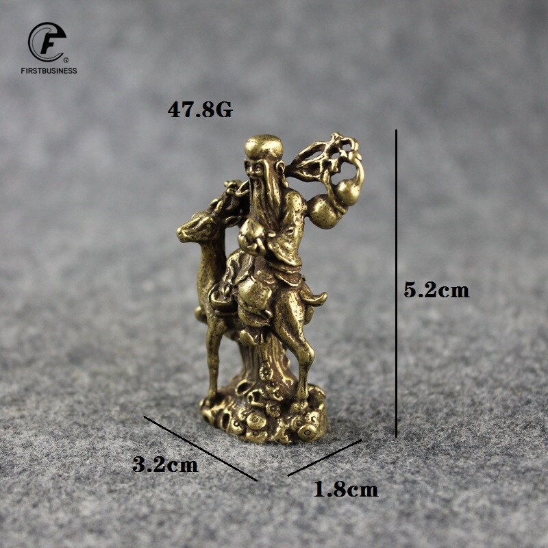 Classcial Copper God of Longevity Statue Longevity... – Vicedeal
