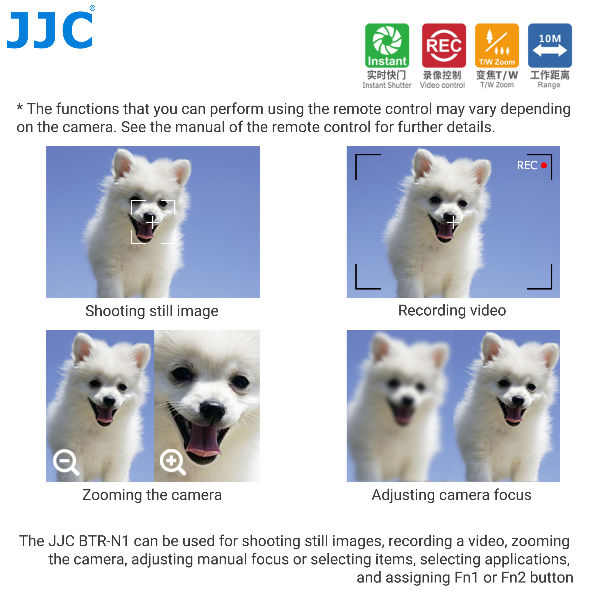 JJC Wireless Remote Control Commander for Nikon Z ... – Grandado