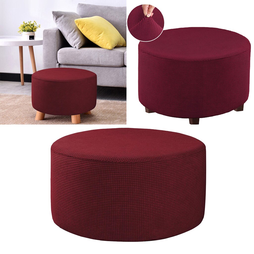 Small Ottoman Slipcover Footstool Seat Cover Remov... – Grandado