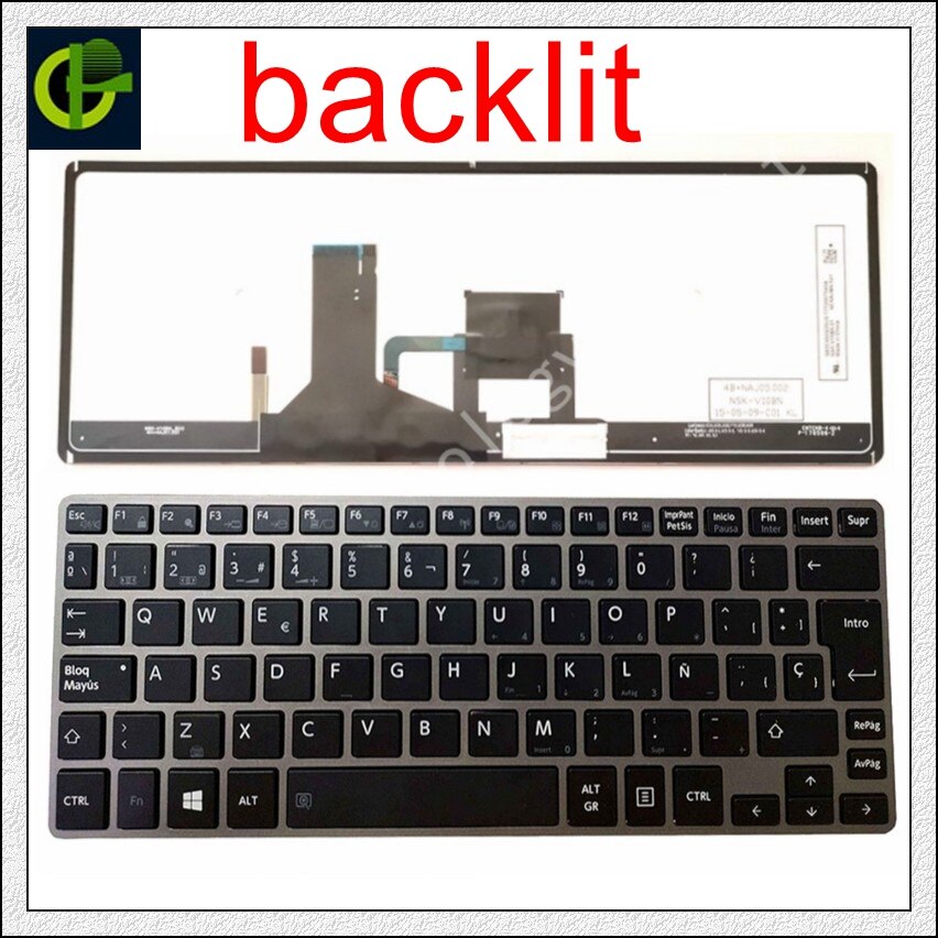 Backlit Spanish keyboard for Toshiba Portege Z30 Z... – Vicedeal