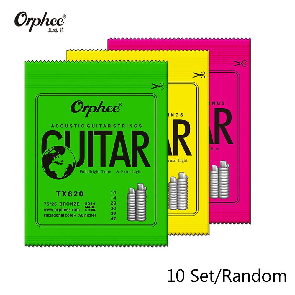 Orphee Acoustic Guitar String 5/10 Set Hexagonal C... – Grandado